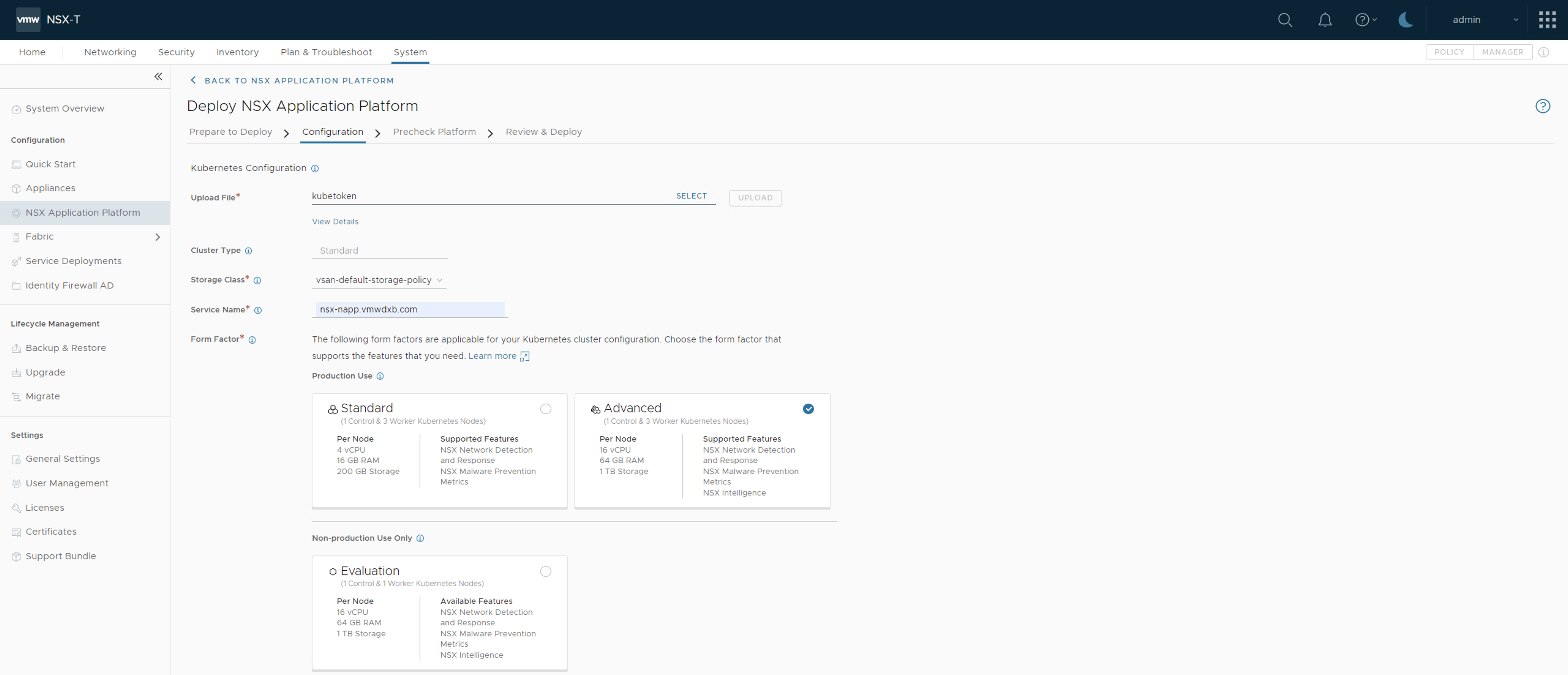 VMware NSX Application Platform Deployment – Yo Go Virtual