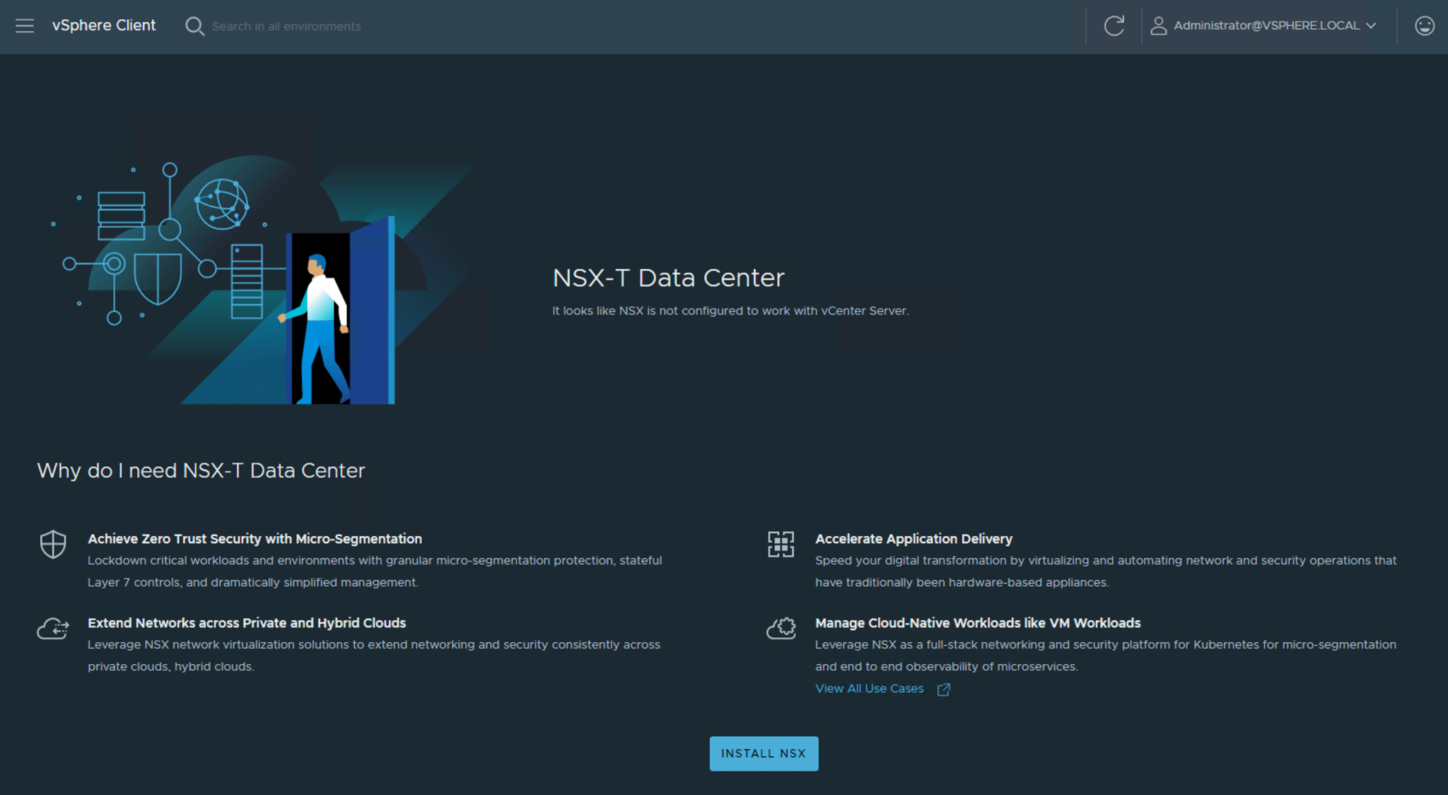 VMware NSX-T UI Integrated in vCenter – Yo Go Virtual